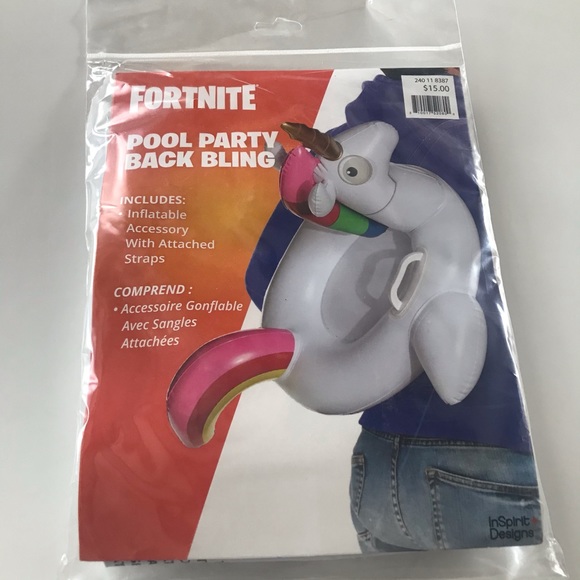 Fortnite | Costumes | Nip Fortnite Pool Party Back Bling Inflatable Os ...